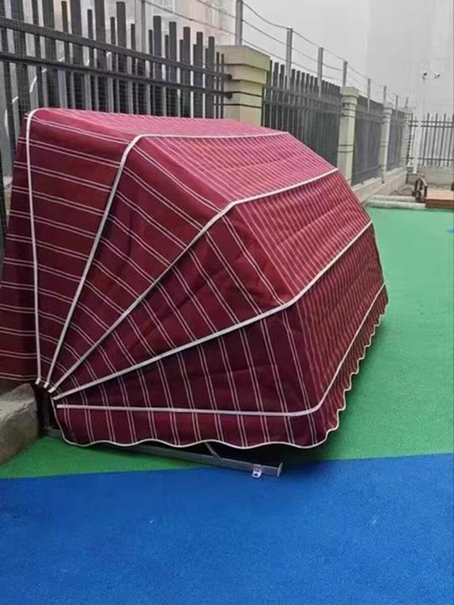 Козырек над крыльцом, универсальный навес для дверей защитный, Складной, Алюминиевый сплав, 100*50 см