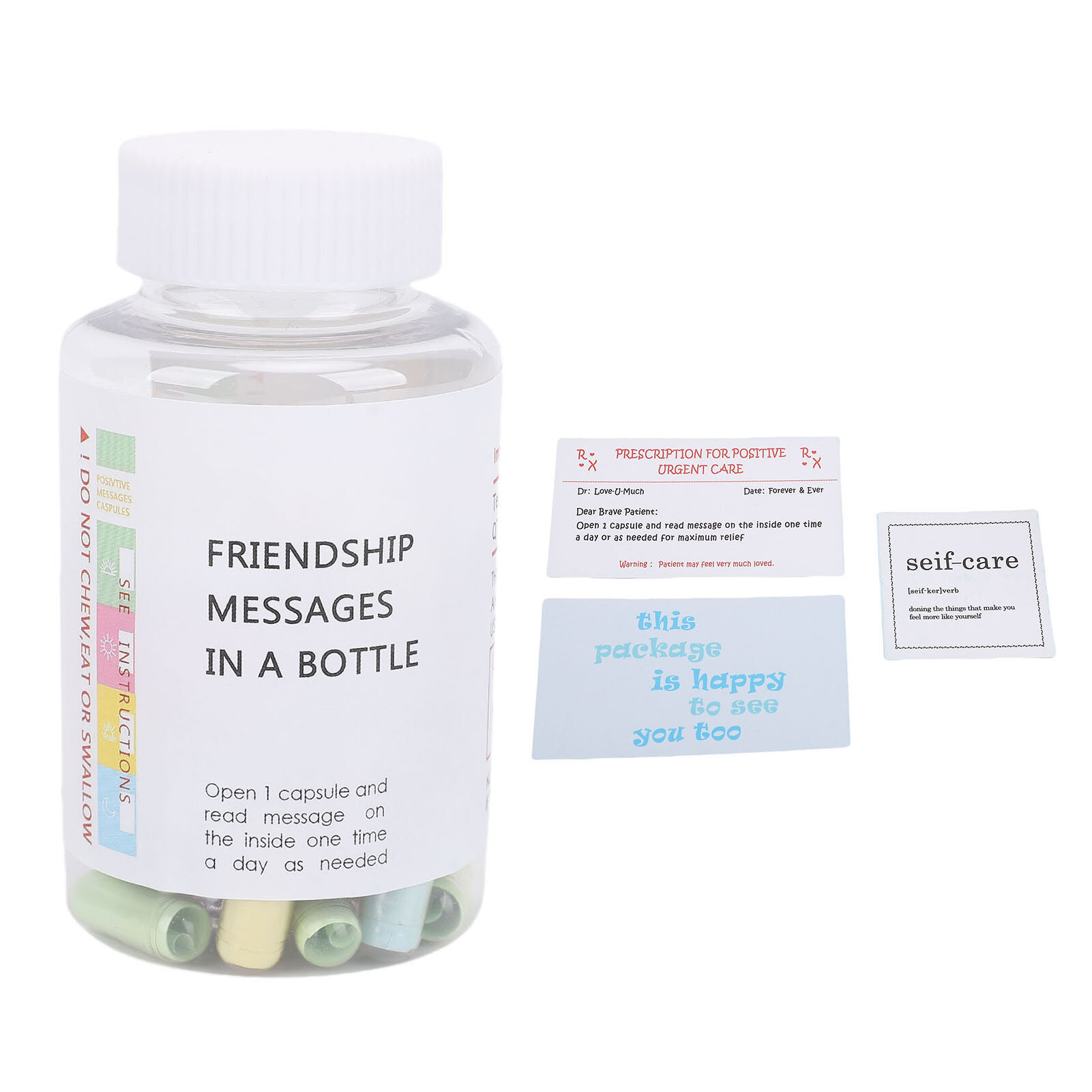 Бутылка с любовным посланием, 50 шт, предварительно написанные вдохновляющие капсулы в бутылке для дня рождения, выпускного, прощания, подарка, дружбы