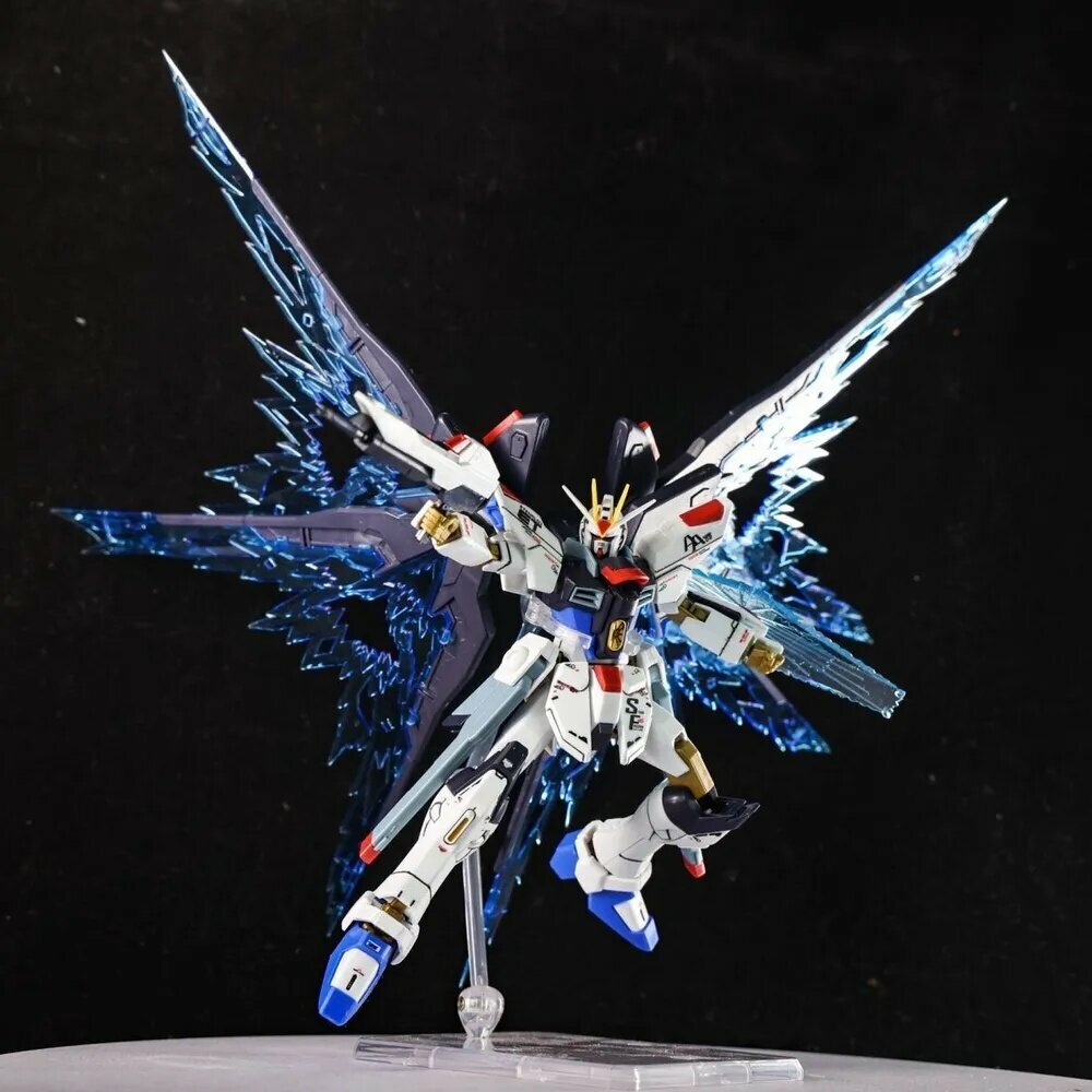 Сборная игрушечная модель HG 1:144 STRIKE FREEDOM Gundam, подарок для мальчика, бесплатная подставка, аксессуары для экшн фигурок