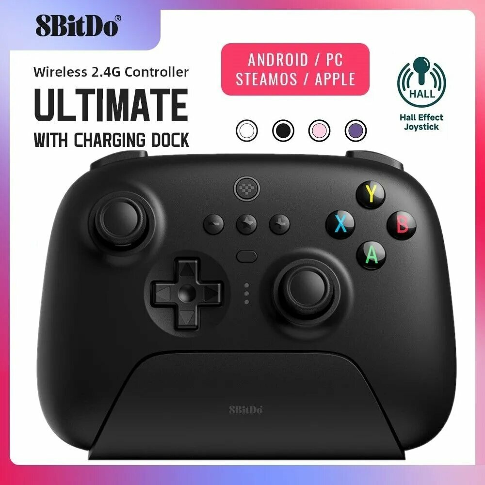8bitdo Новый Ultimate 2,4G беспроводной, джойстик с эффектом Холла обновление, игровой контроллер для ПК, Windows Steam Deck, Android , iPhone