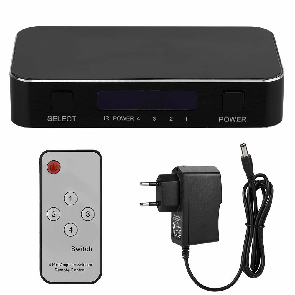 Свитч/сплиттер HDMI 2.1 4x1, 4K 60Hz, HDCP 2.2, HDR