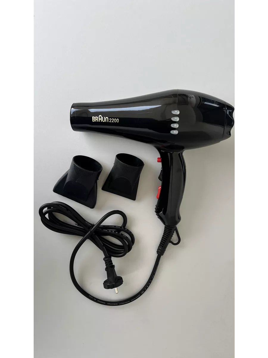 Профессиональный фен для волос Braun 5000 Вт с ионным уходом и 4 режимами температуры и скорости