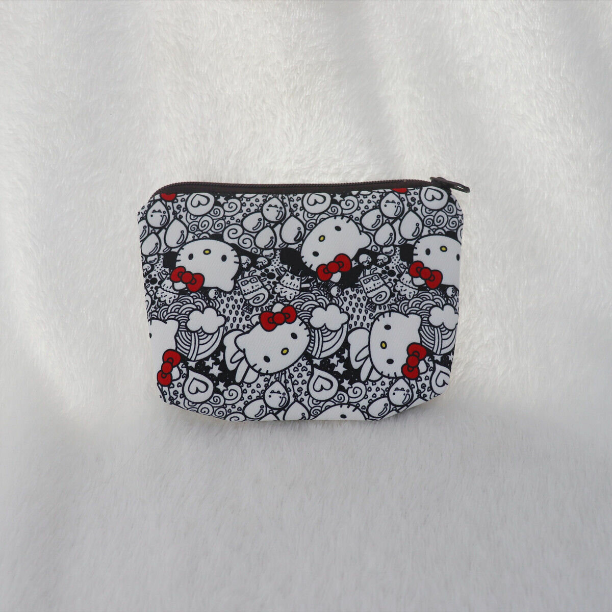 Miniso Кошелек для монет Дораэмон, караоке-цепочка, мягкий, компактный, портативный, милый мультяшный принт, креативный женский кошелек для монет.