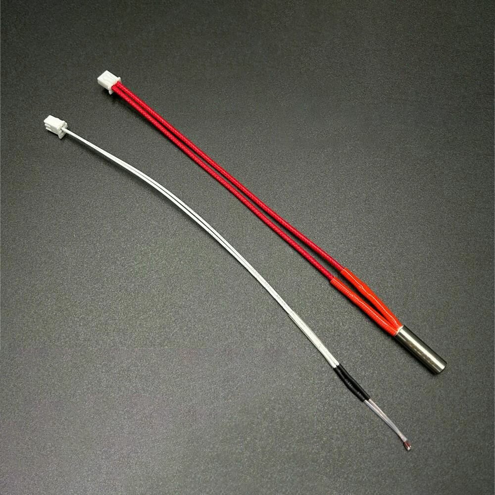 Нагревательный картридж для 3D-принтера 12 В/24 В 40 Вт 6*20 мм 150 мм 100 кОм NTC 3950 терморезисторы для экструдера MK8