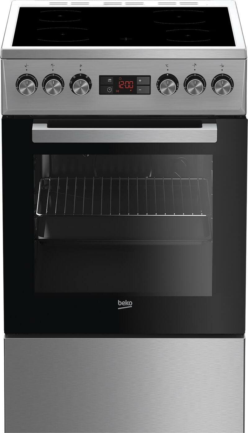 Электрическая плита BEKO FSM57300GX, серебристый