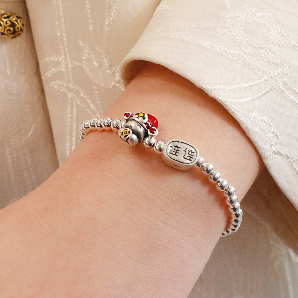 Браслет для гадания, YM Mall из аметиста и кварца Камень Привлекает удачу в