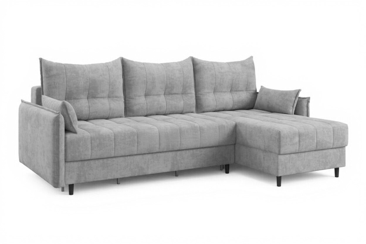 Угловой диван Твист, механизм пантограф, независимый пружинный блок, на ножках