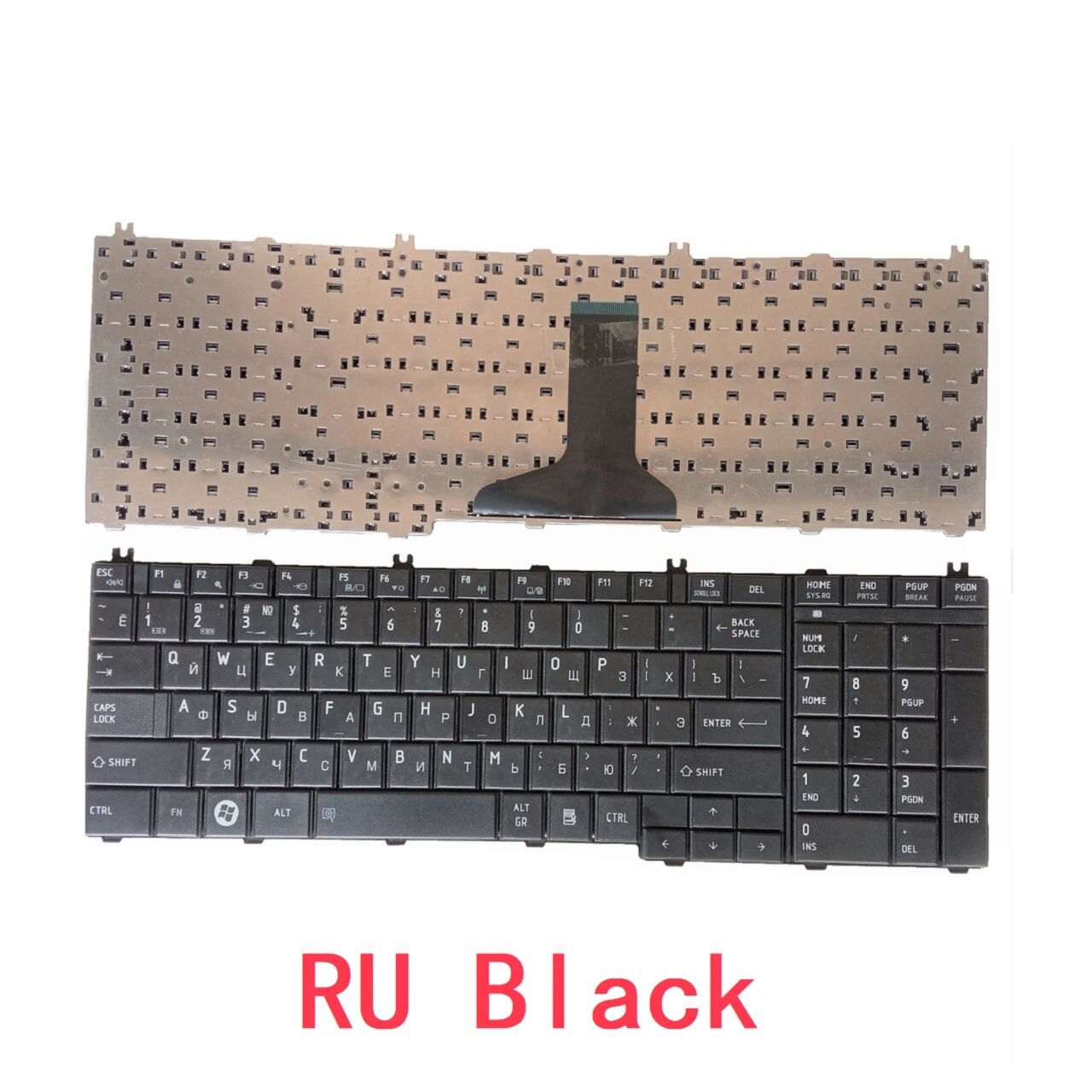 Клавиатура RU Black для Toshiba Satellite C650 C655