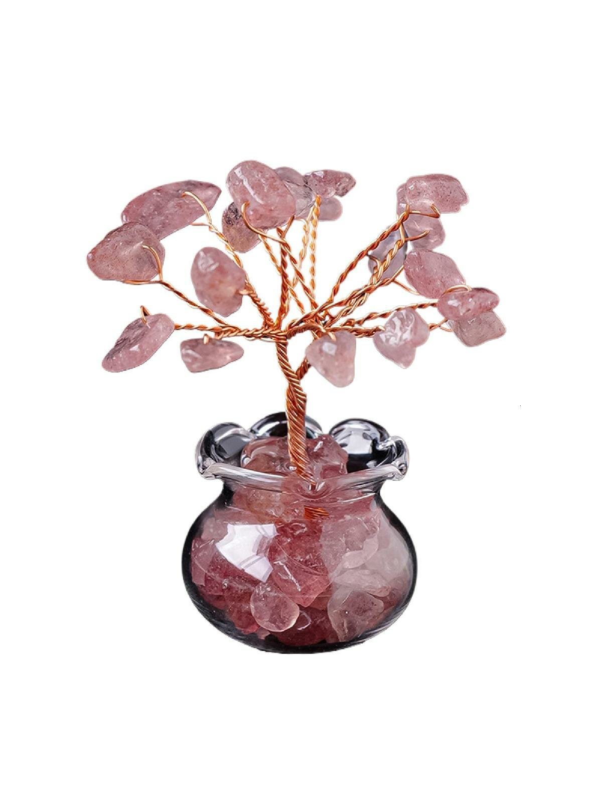 Изысканное украшение из хрустального денежного дерева для привлечения удачи Статуэтка