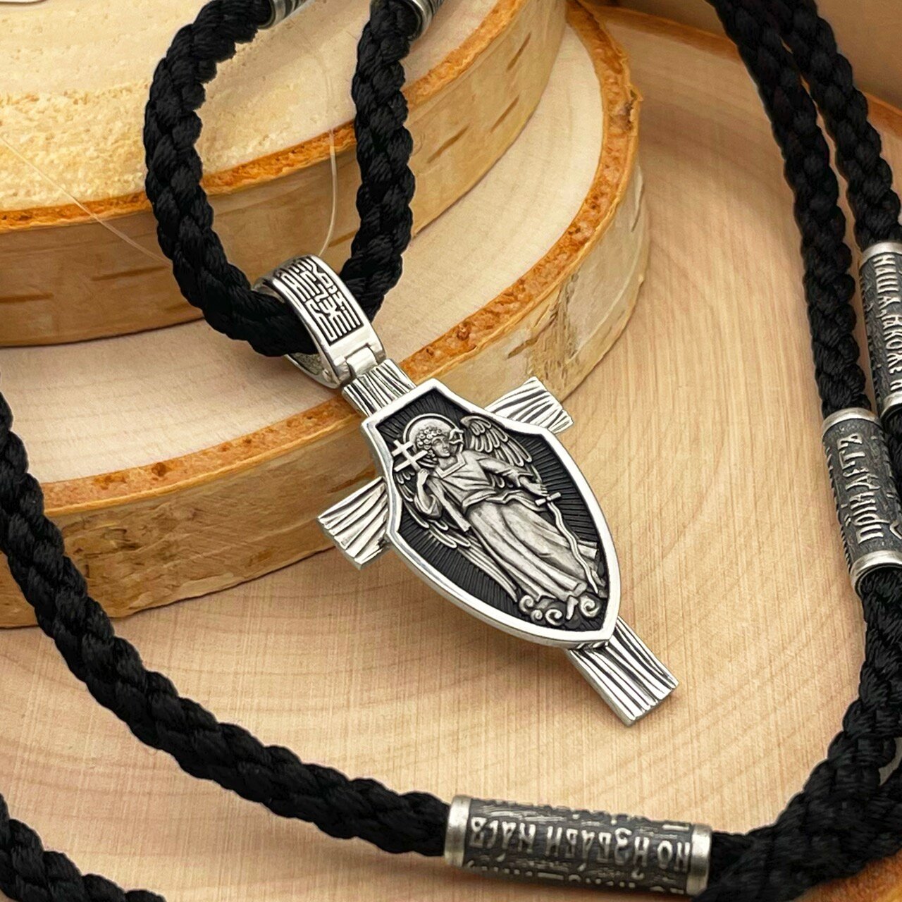 Комплект украшений, серебро, 925 проба, оксидирование, чернение