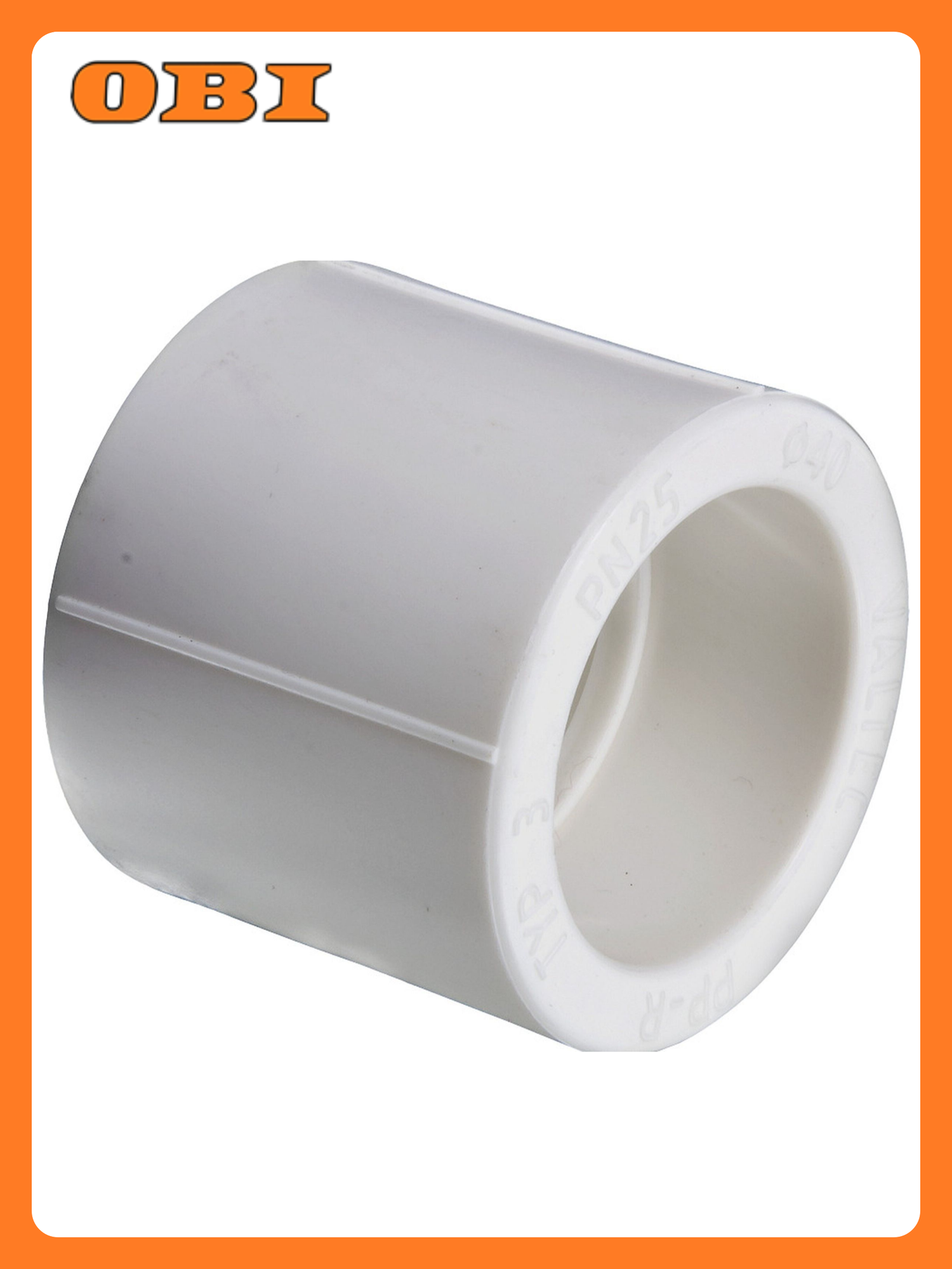 Муфта соединительная VALTEC VTp.703, полипропилен, 25мм, белая