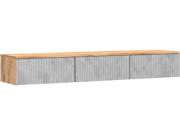 Тумба косметическая, фрезеровочные фасады, Крафт золотой/Мальта