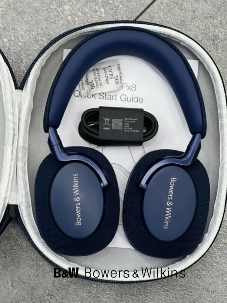 Bowers&Wilkins Наушники беспроводные с микрофоном, лазурный. светло-голубой