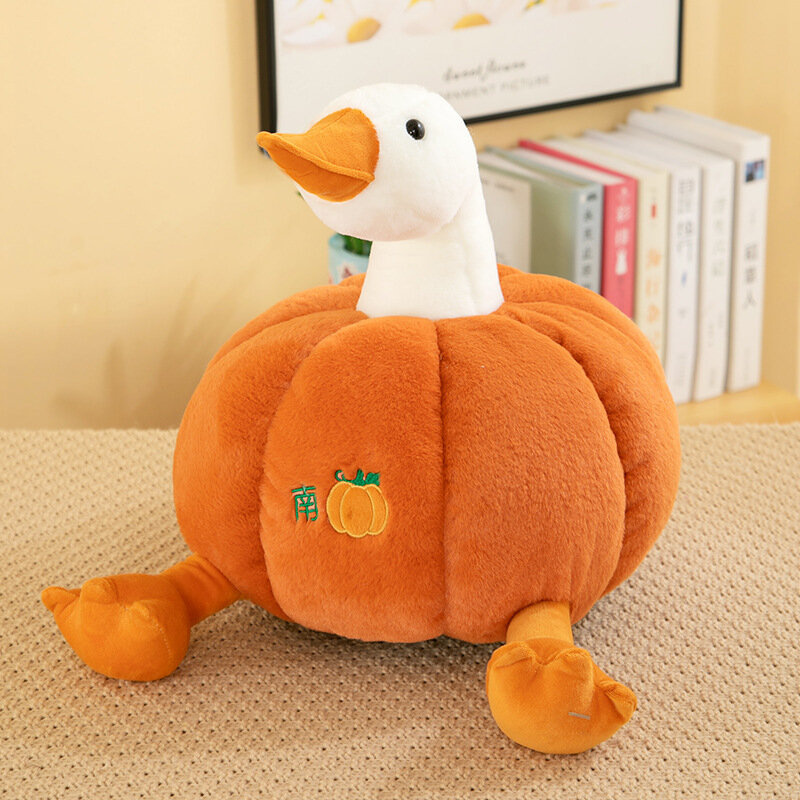 Трансграничные милые тыквы большие гусиные куклы превращаются в большие белые гусиные куклы подушки плюшевые игрушки