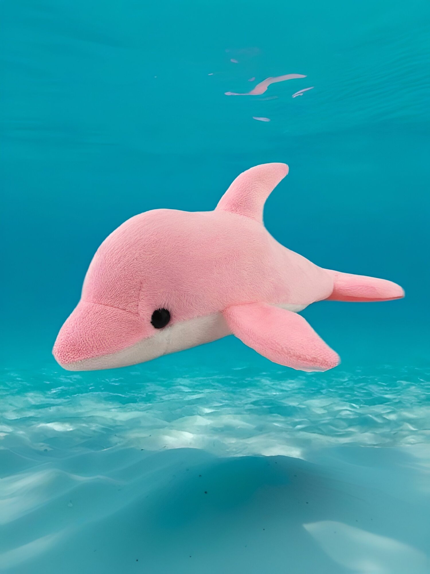 Мягкая игрушка детская "Дельфин", 45 см, цвет розовый