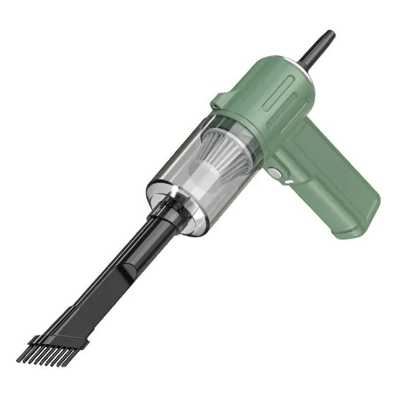 Новый автомобильный пылесос 4-в-1, небольшой беспроводной пылесос для автомобиля, большой green