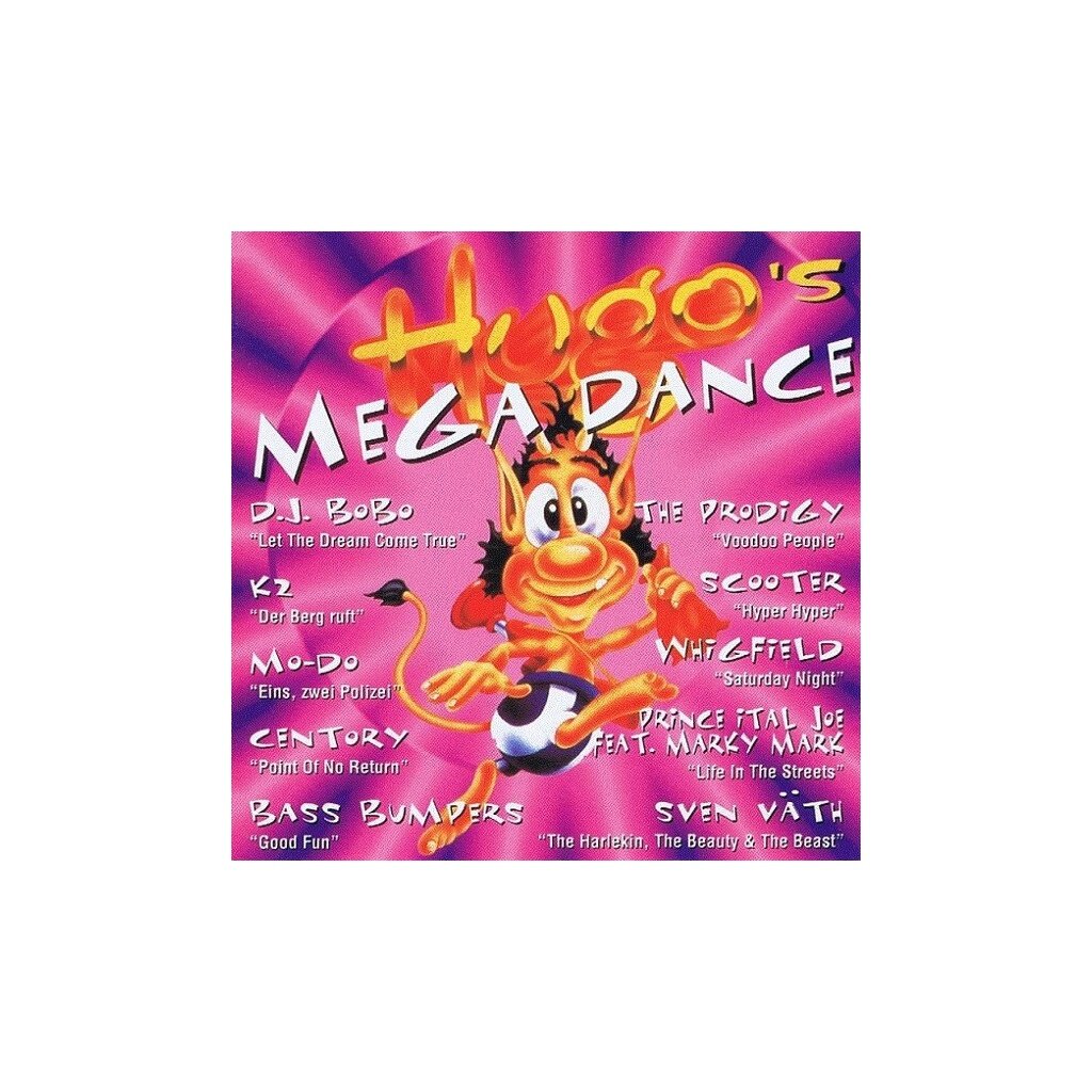 Диск Hugo's Megadance (1994): Whigfield, Mo-Do, Prodigy, DJ Bobo, Centory, Fun Factory. (1 CD)