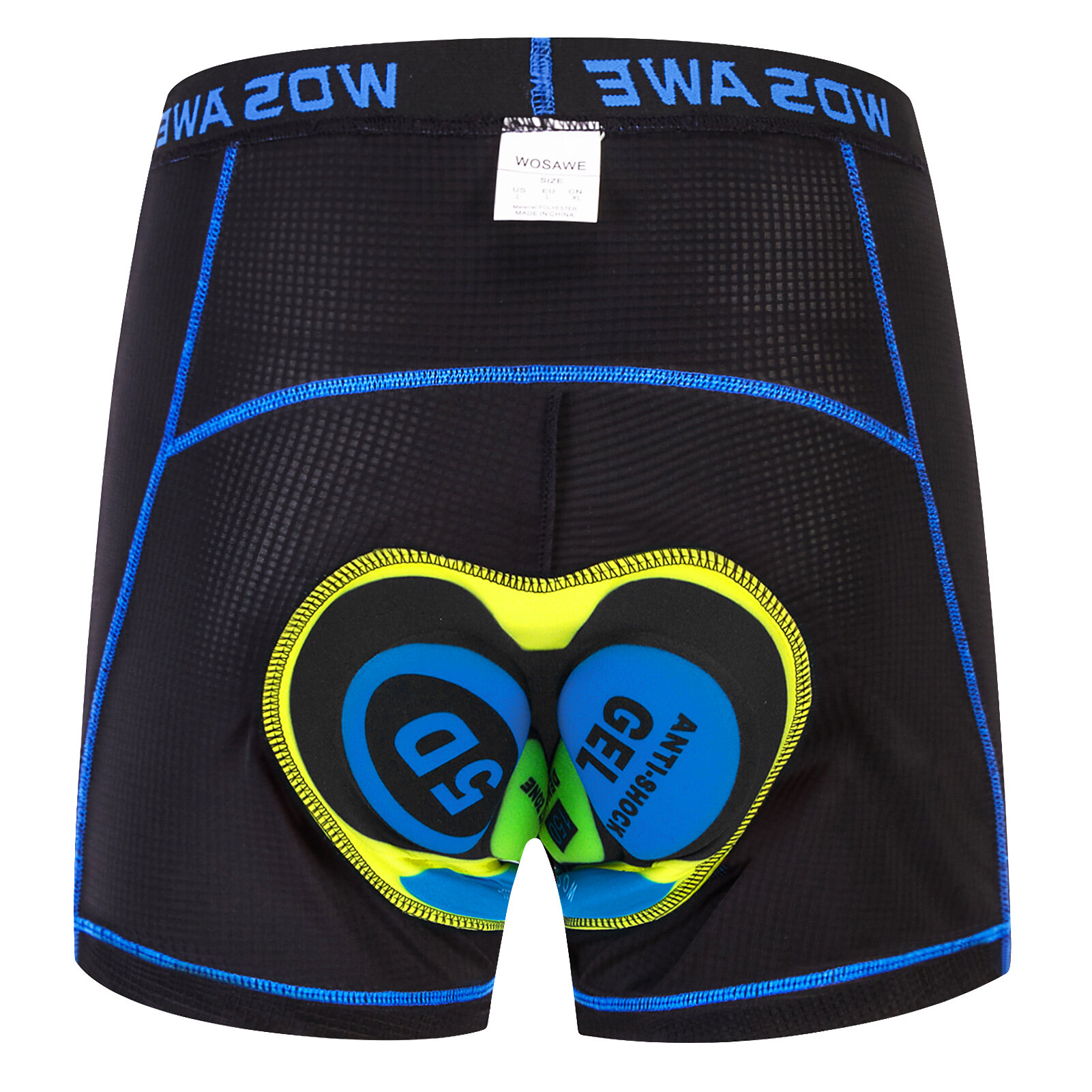 Мужские велосипедные трусы-нижнее белье Shorts, легкие, дышащие, с гелевым наполнением, для MTB, велосипедных поездок, Riding Shorts, материал: Полиэстер, цвет: Синий & Красный / Синий & Желтый (доступно), размер (US): M / L / XL / XXL / 3XL (доступно),