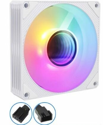 Вентилятор корпусный Snowman 90мм, 4-pin, Черный