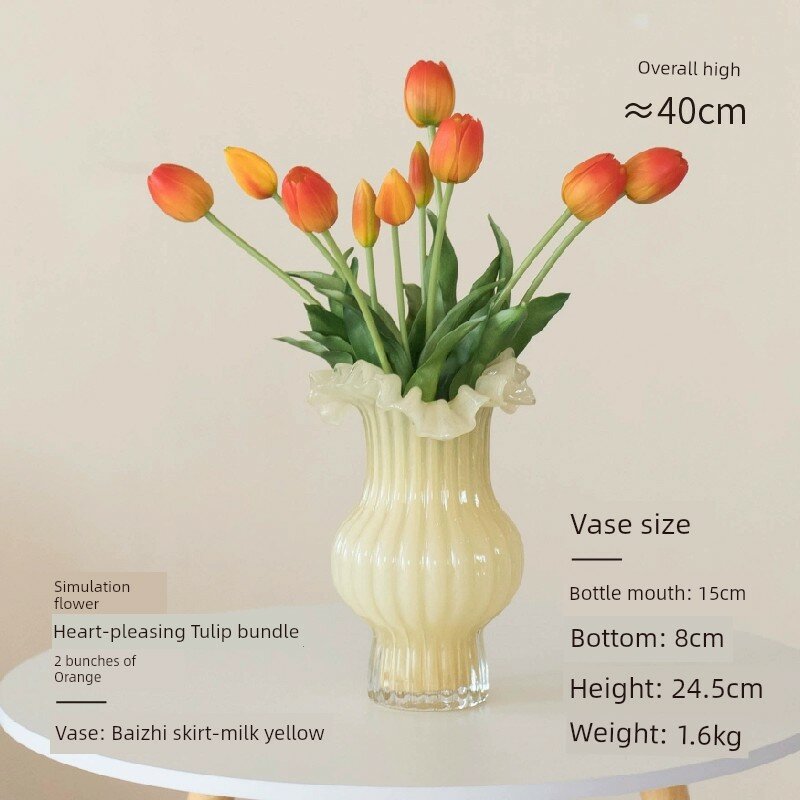 Винтажная ваза Fenton с элитным дизайном, стекло цвета молочного нефрита, французский орнамент для гостиной и