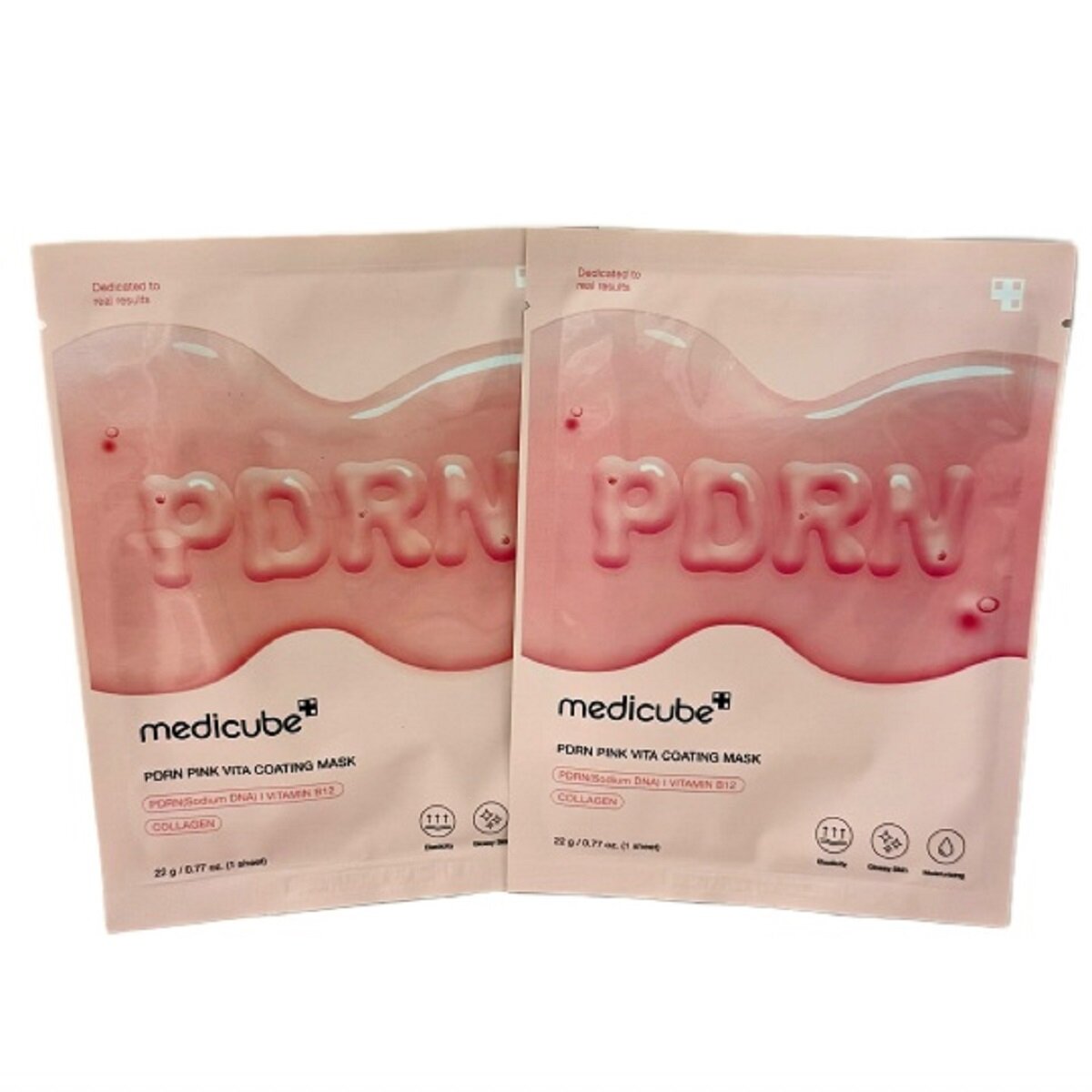 Medicube Тканевая маска с пдрн и коллагеном (2шт) PDRN Pink Vita Coating Mask