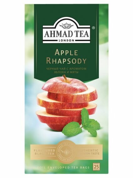 Ahmad Tea Чай черный пакетированный Apple Rhapsody, 25 пак х 1.5 г