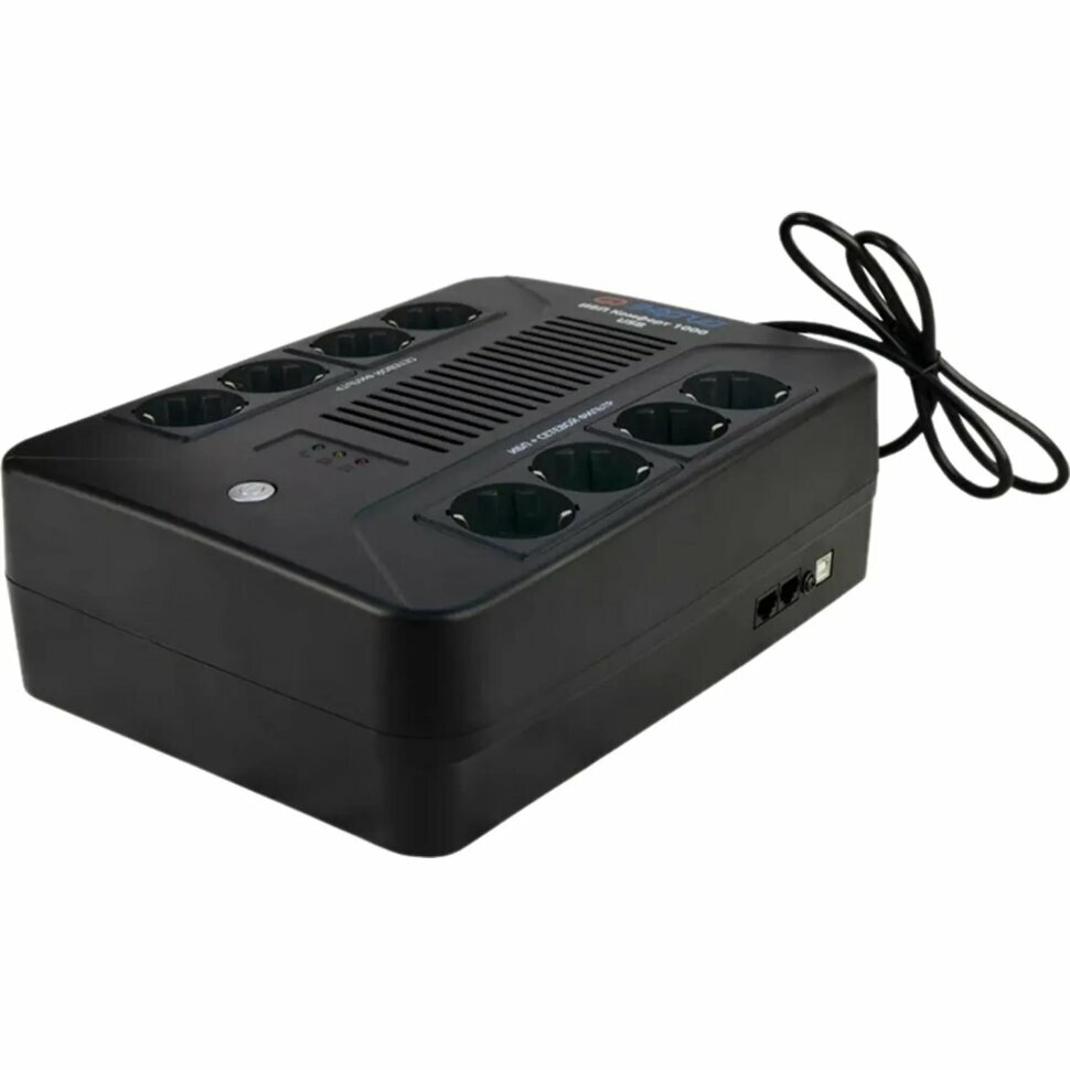ИБП Энергия Комфорт 1000 USB, лин.-инт, 1000Ва/600Вт, 4+4 EURO(Е0201-1003), 2427952