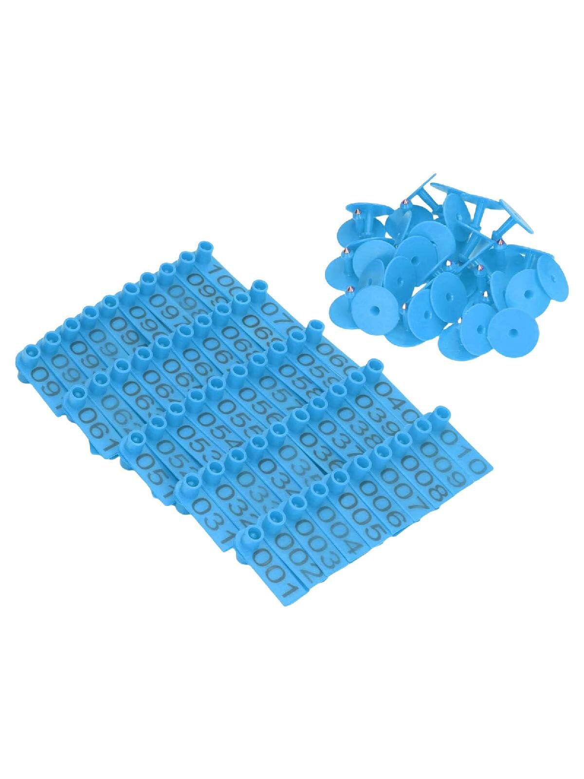 Точная идентификационная карточка для ушных вкладышей для крупного рогатого скота с номером 100шт