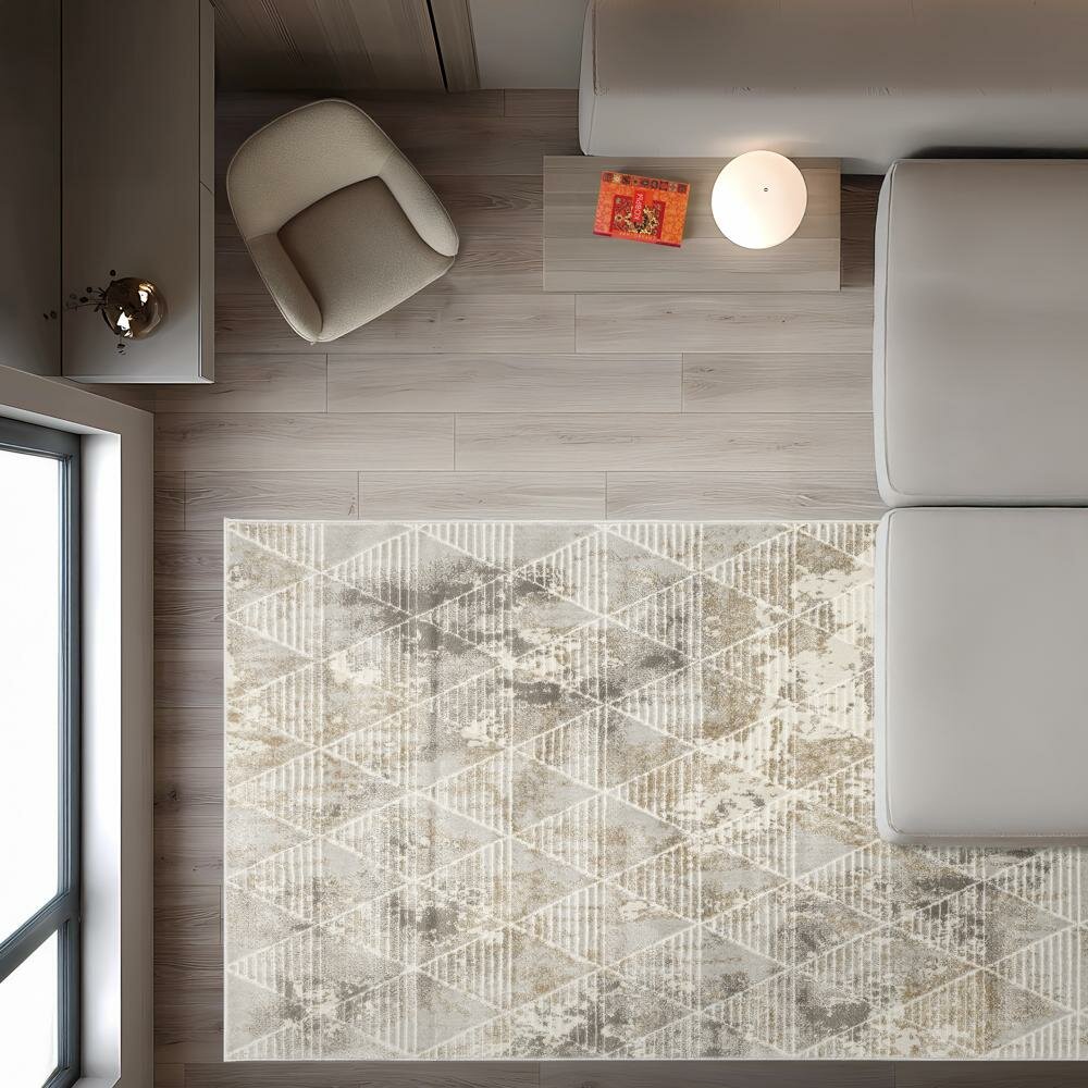 Ковер Белка Визион 150x230 см полипропилен 83120_25354 цвет серый