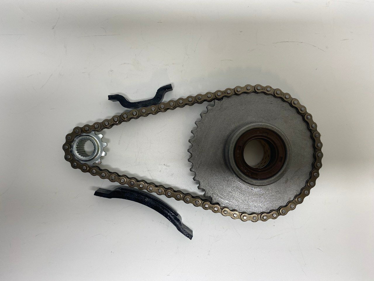 Звезда ведущая+звезда ведомая+цепь привода электростартера (комплект) двигатель 1P39FMA