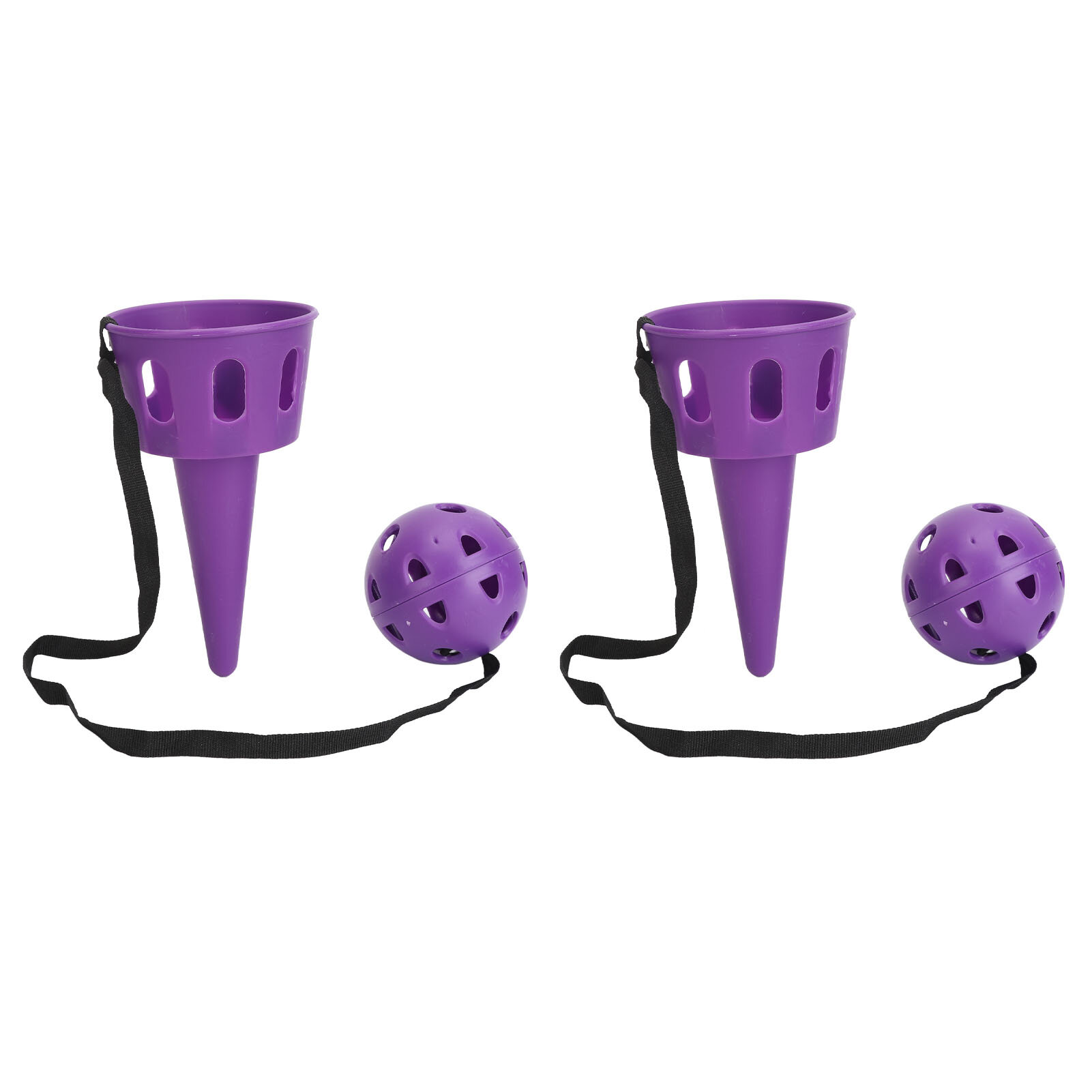 2 SET CALE BALL SET SET PLASTEAL MATTE SUPPERN CUMPABLE BRIP BRIP THR и поймайте мяч для рефлексивности Упражнения для детей подарок фиолетовый