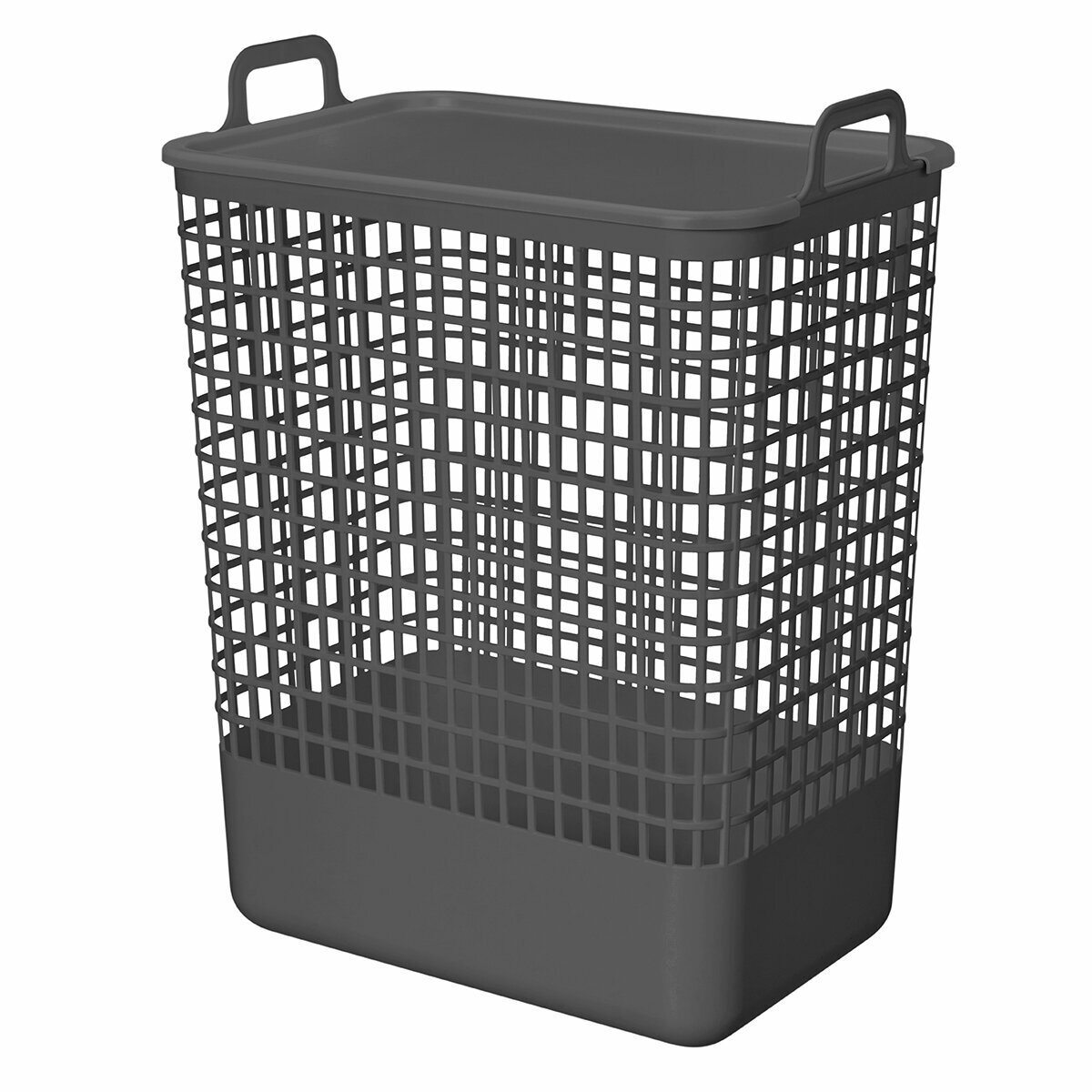 Корзина для белья Бытпласт Kobo, 35 л, серая