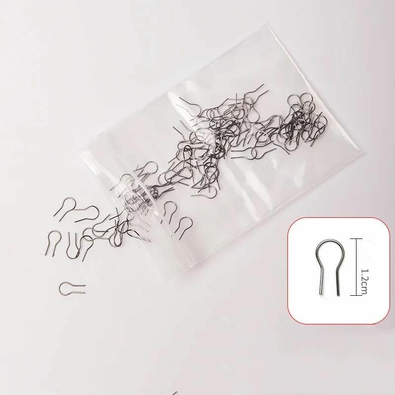 Керамические крючки для обжига, 100 шт, устойчивые к высоким температурам, готовые U-образные проволоки для керамики, стекла и бижутерии, белые