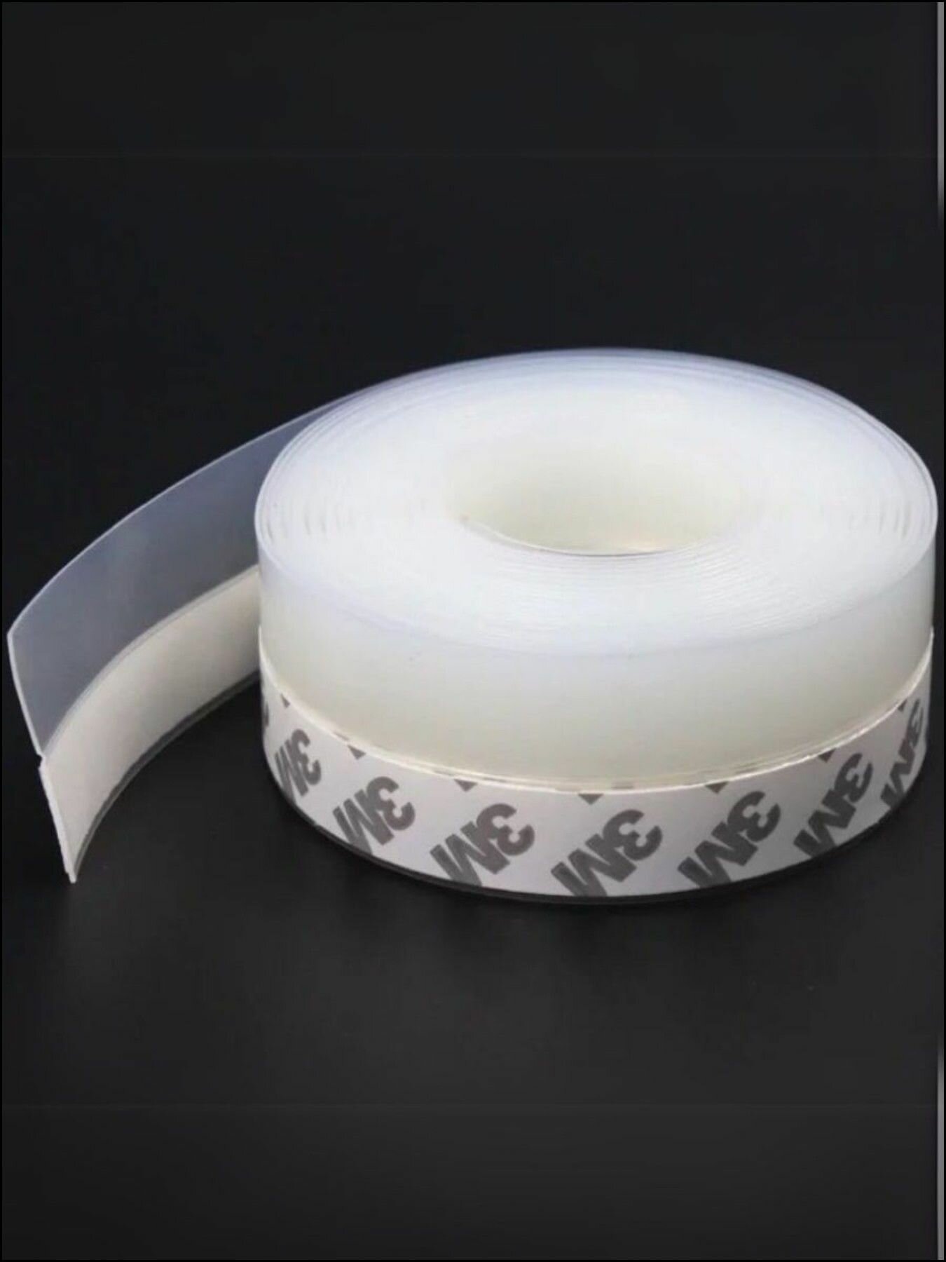 Силиконовый уплотнитель с клеем для дверей и окон Самоклеящаяся лента от сквозняков, пыли, воды и шума