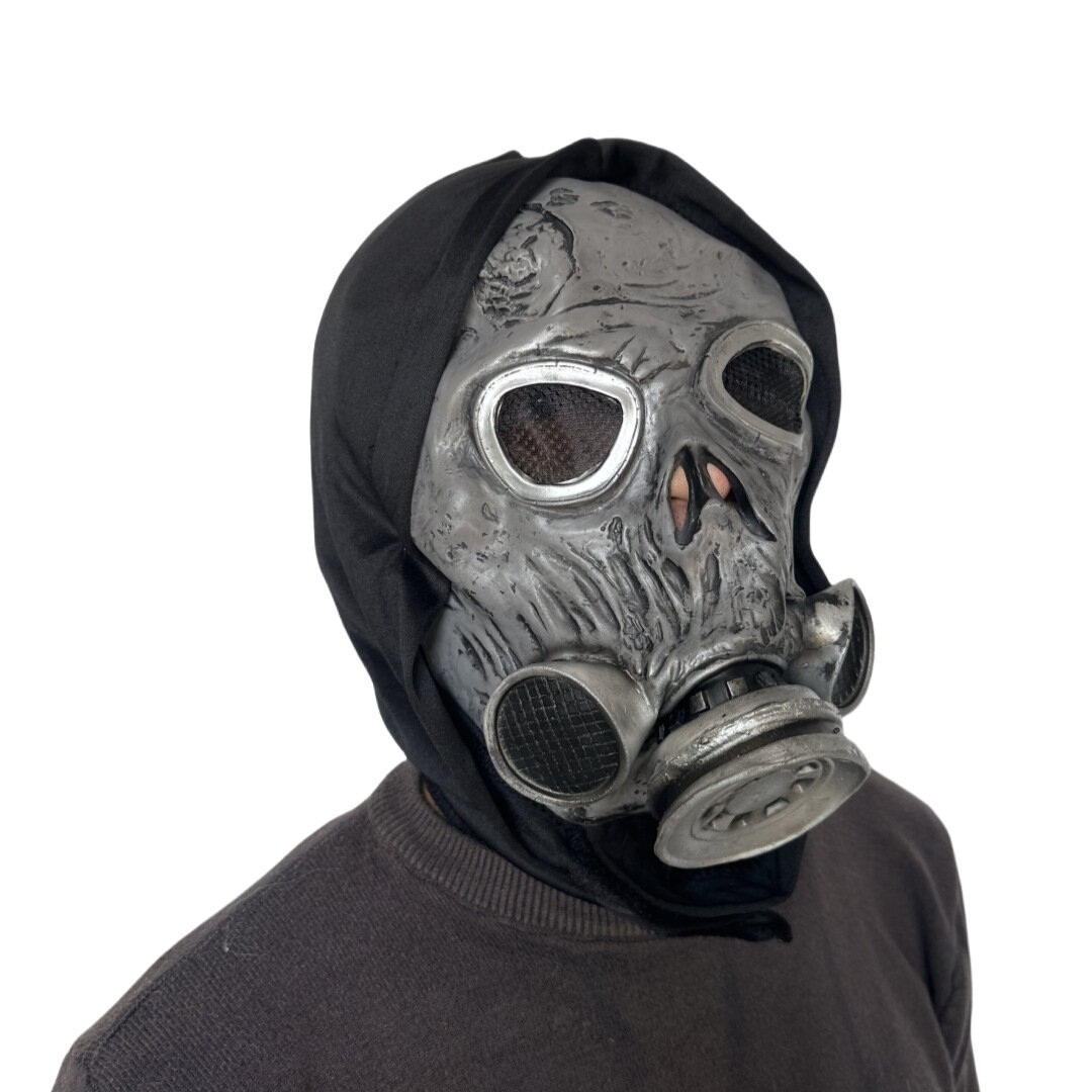 Маска белоглазого демона для Хэллоуина страшный аксессуар для экзорцизма и тематических вечеринок