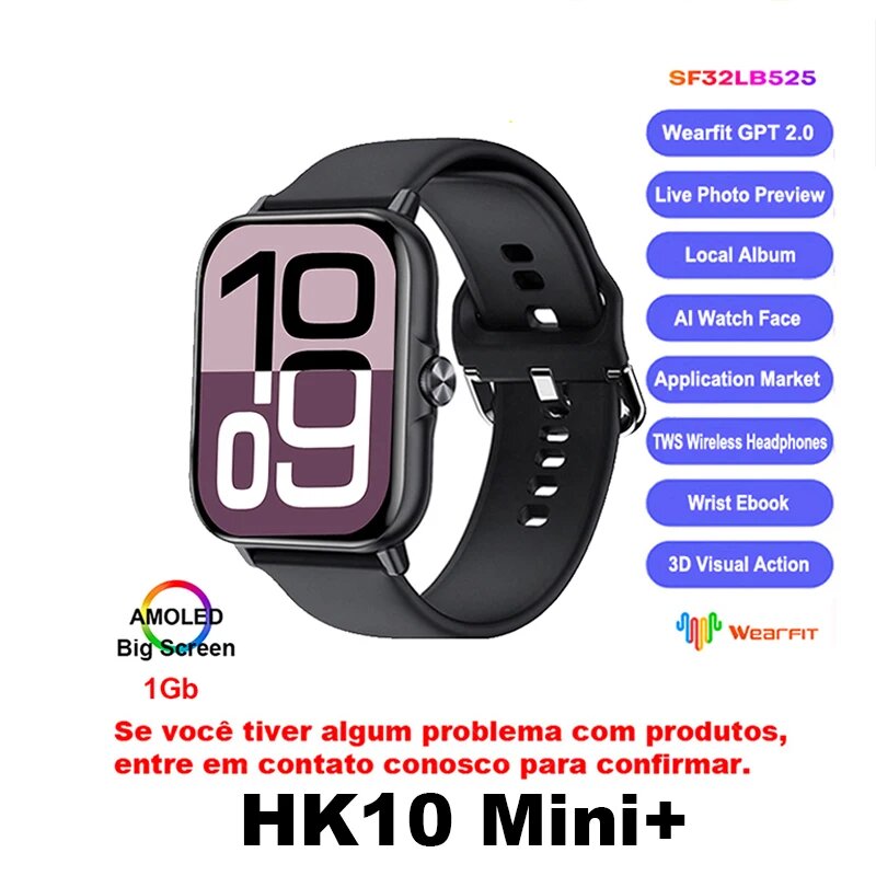 HK10 Mini+ Смарт-часы Polish black