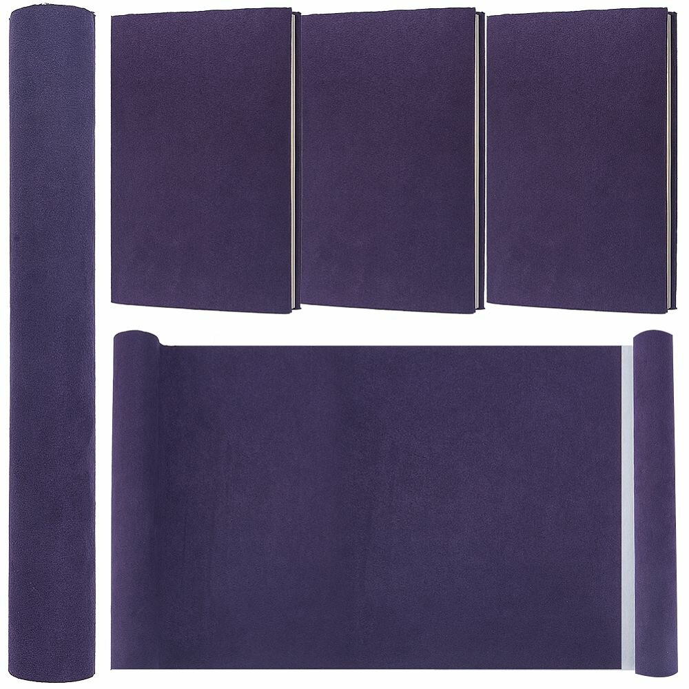 1 лист 51 x 11,8 дюйма замшевой ткани цвета индиго для переплёта книг формата A4-A8 с тканевой поверхностью на бумажной основе для обложки книг, альбомов для скрапбукинга, архивных