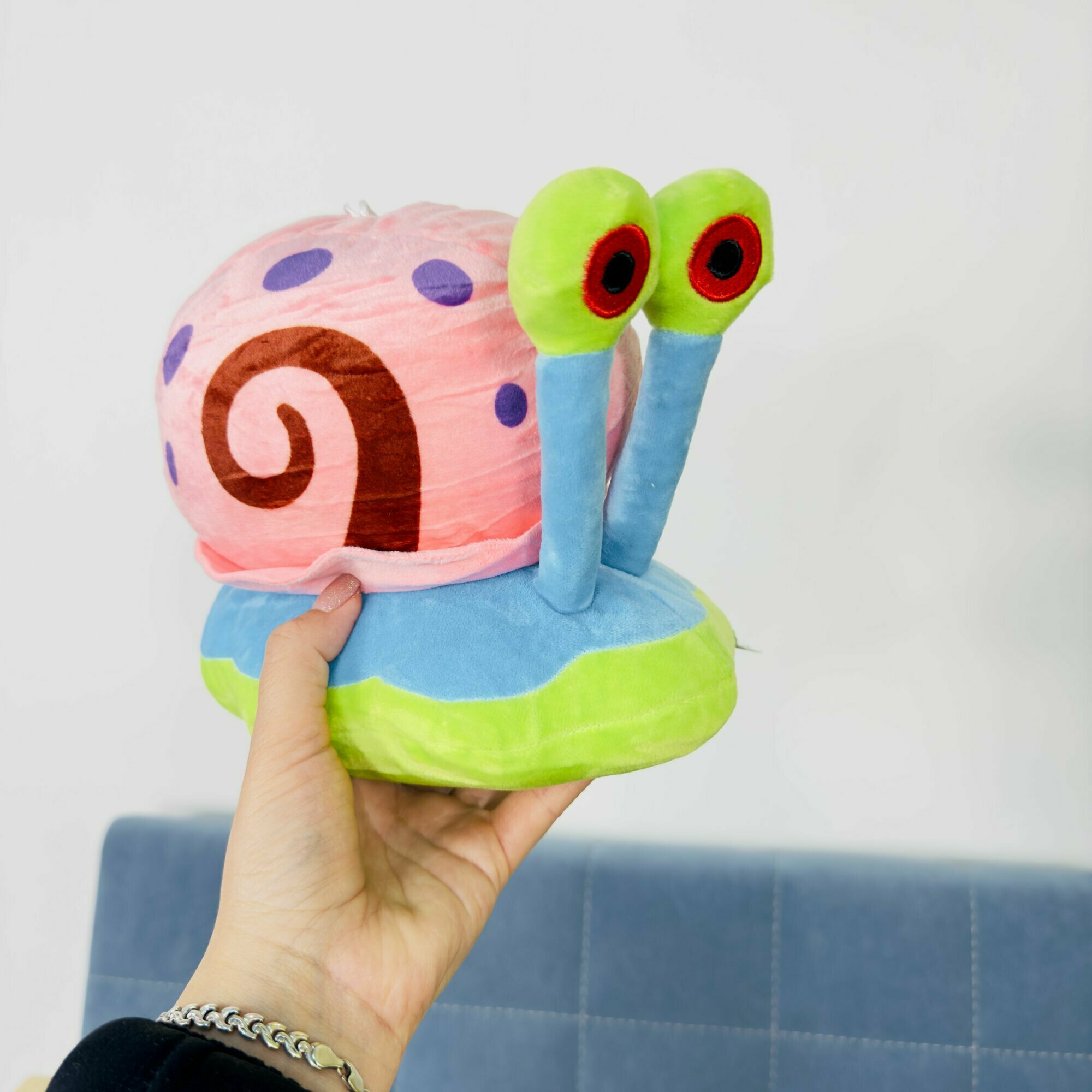 Мягкая игрушка Улитка Гэри 18 см Губка Боб квадратные штаны