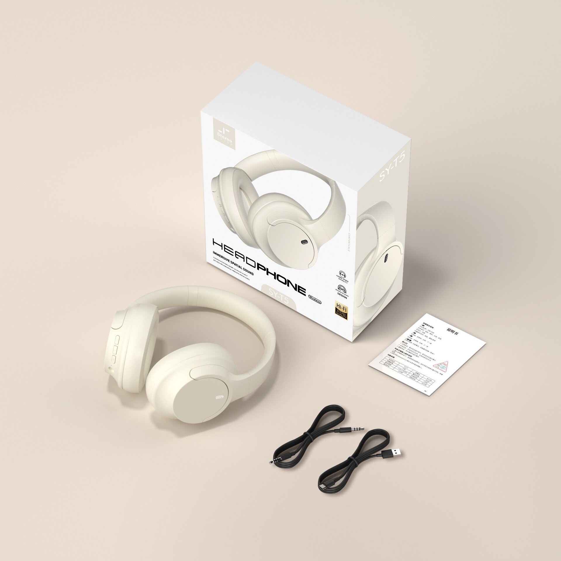 Кросс-бордерная Bluetooth музыкальная гарнитура, новые беспроводные наушники с большим аккумулятором, спортивные наушники для телефона, универсальные