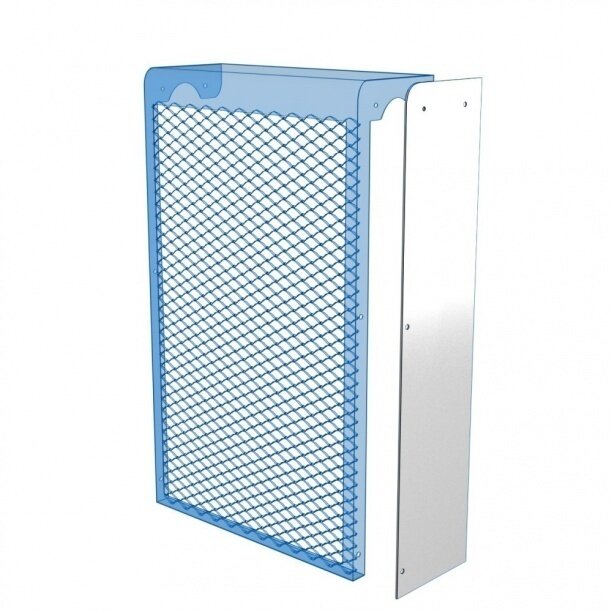 Планка боковая для экрана радиатора ЭРА металлическая