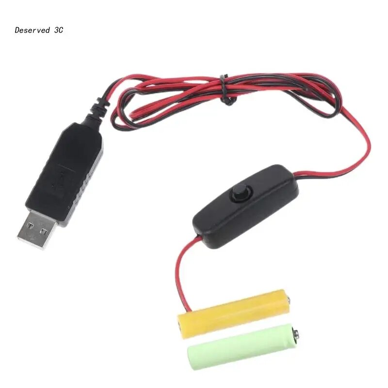 USB адаптер для батареек AA/AAA DNVYUAX 3V AAA battery