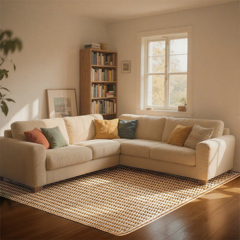 Имитация сизаля, ковер для гостиной, спальни, дивана, устойчивый к грязи, легко чистится, полный узор ковра, режущийся, устойчивый к царапинам коврик для кошек