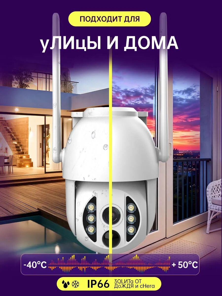 Камера видеонаблюдения уличная с сим картой 4g