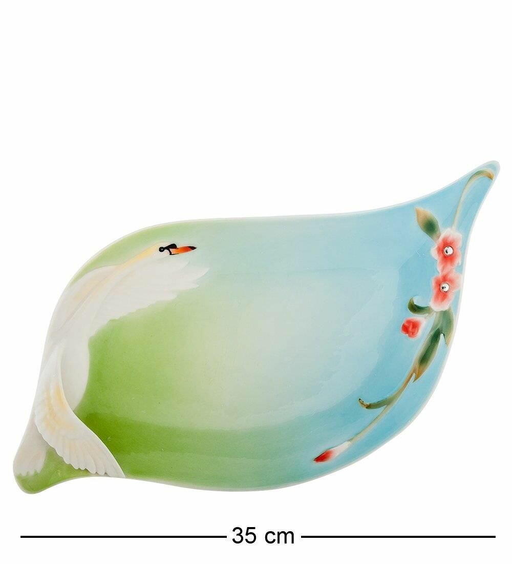 Блюдо Лебеди большое (Pavone) A2019177 Pavone, Фарфор, в подарок