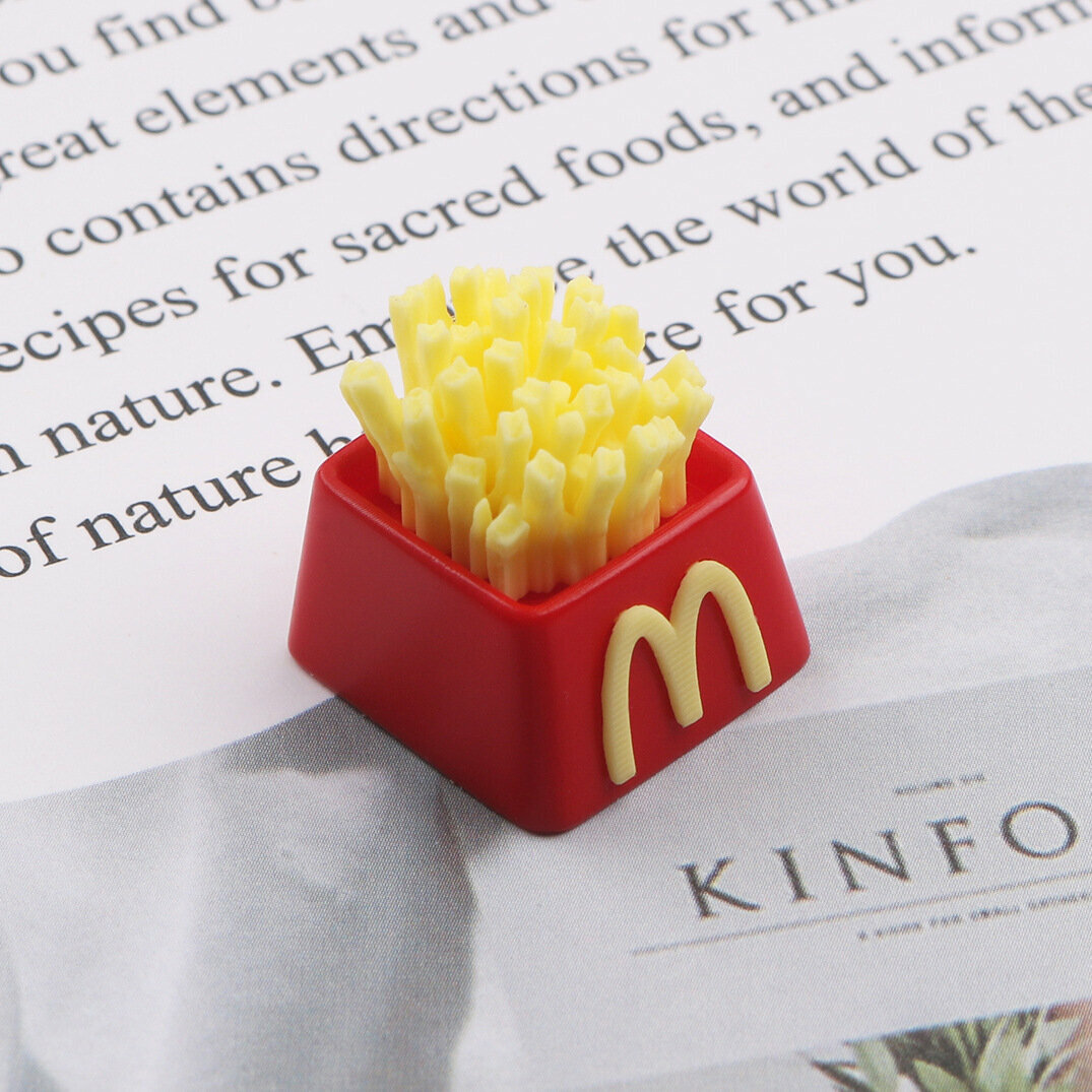 Клавиша «Картошка фри McDonald's», магнитная смоляная клавиша ESC, подарок для механической клавиатуры