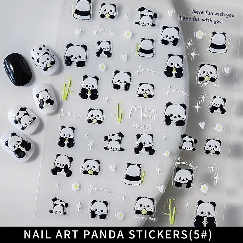 Наклейки для ногтей Panda, Цвет: 4