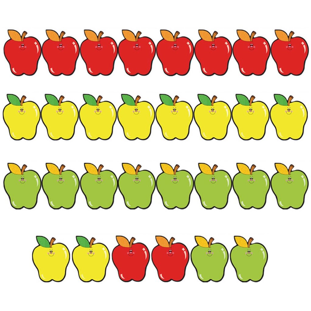 30шт Красочных Карточек для Доски объявлений Размером 5,5х4,5 дюйма, Вырезанных из Фруктовой Бумаги для Украшения класса, Обратно к Школьным Принадлежностям