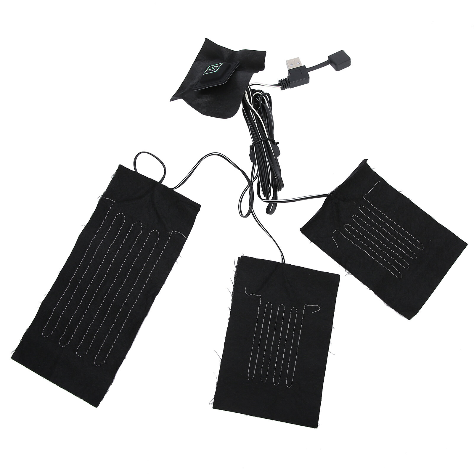 USB Electric Heating Pads Cloth Warming Heated Clothes Vest Jacket Heater Sheet