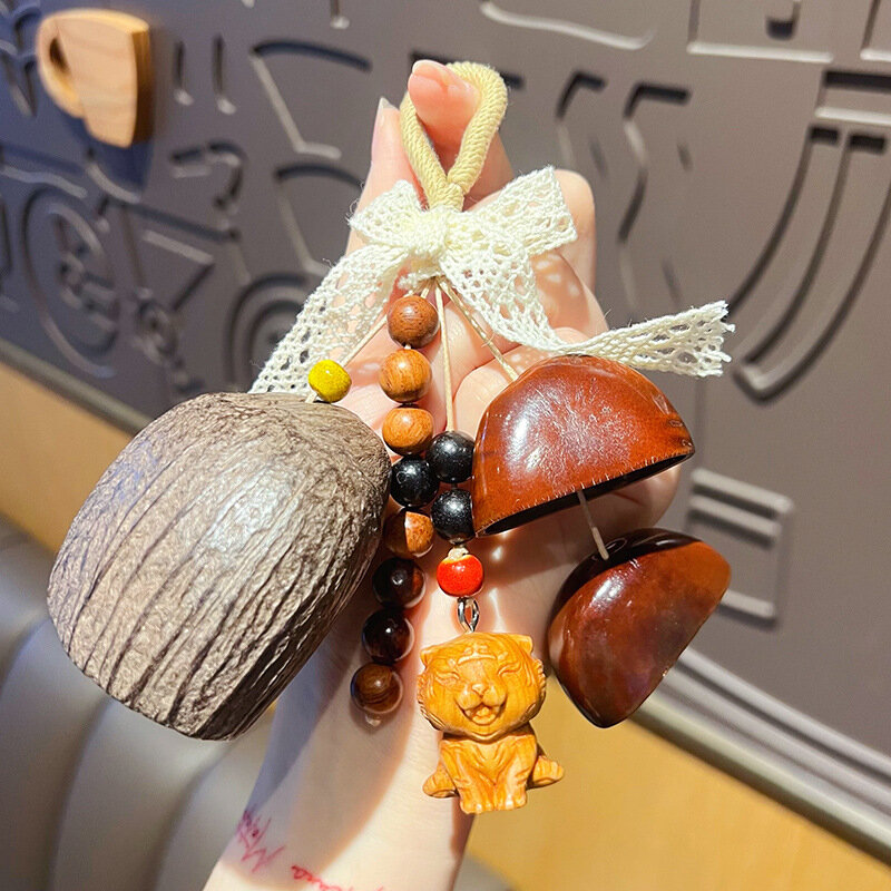 Креативный ручной DIY зодиакальный фруктовый ракушечный погремушка, подвеска для сумки, пони, ретро ветряной колокольчик, брелок, маленький орнамент