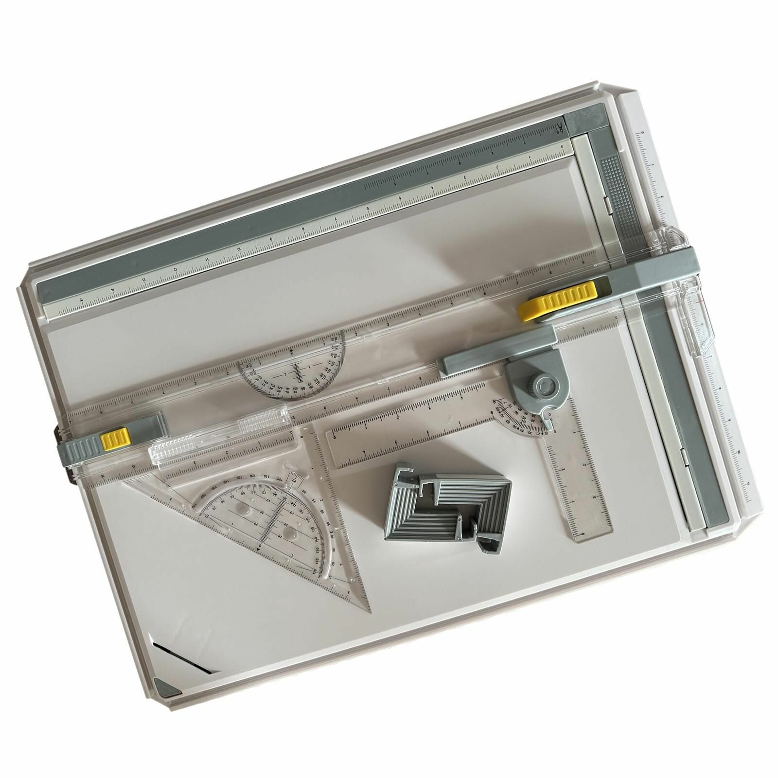 Портативная чертежная доска А3 для дизайнеров и студентов-инженеров с метрической разметкой и линейкой-рейсшиной